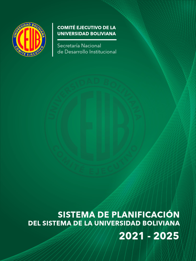 Sndi Sist Planificacion Sub 2021 2025 | PDF | Planificación | Bolivia
