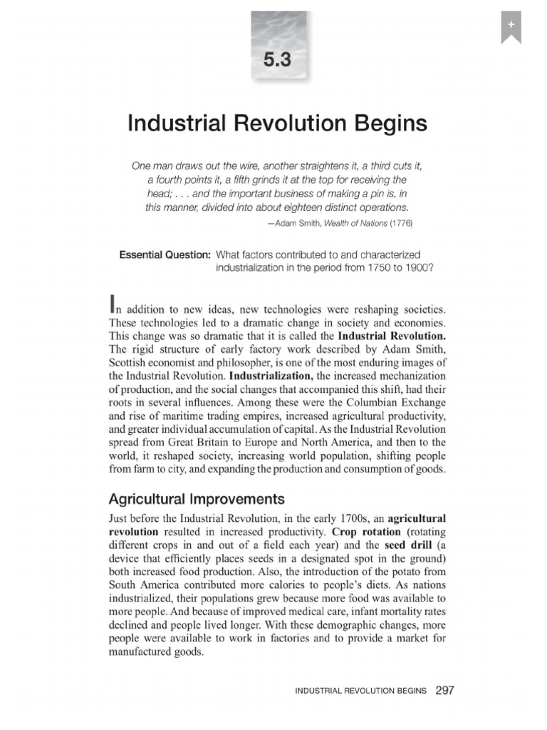 5.3-Industrial Revolution Begins | PDF