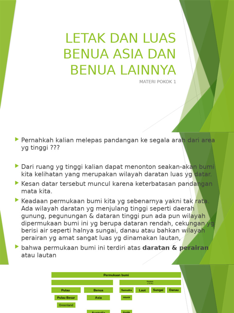 Letak dan Luas Benua Asia dan Lainnya | PDF