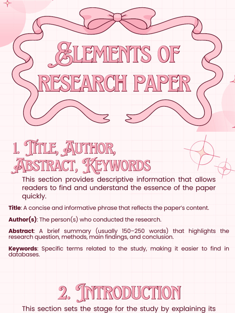 Elements of Research Paper - 20250220 - 160653 - 0000 | PDF | Data ...