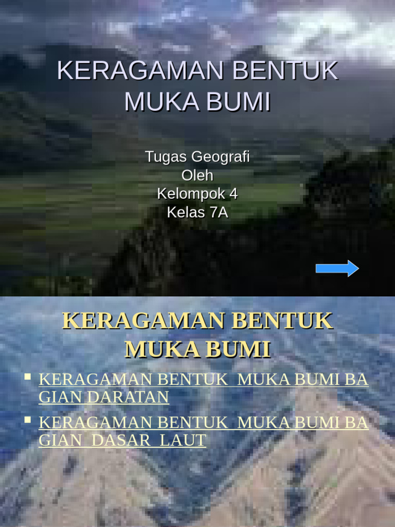 Keragaman Bentuk Muka Bumi | PDF