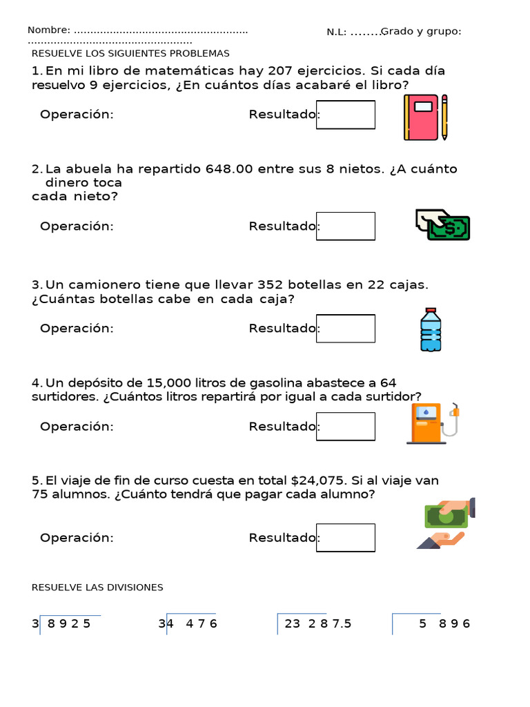 Problemas Divisiones | PDF