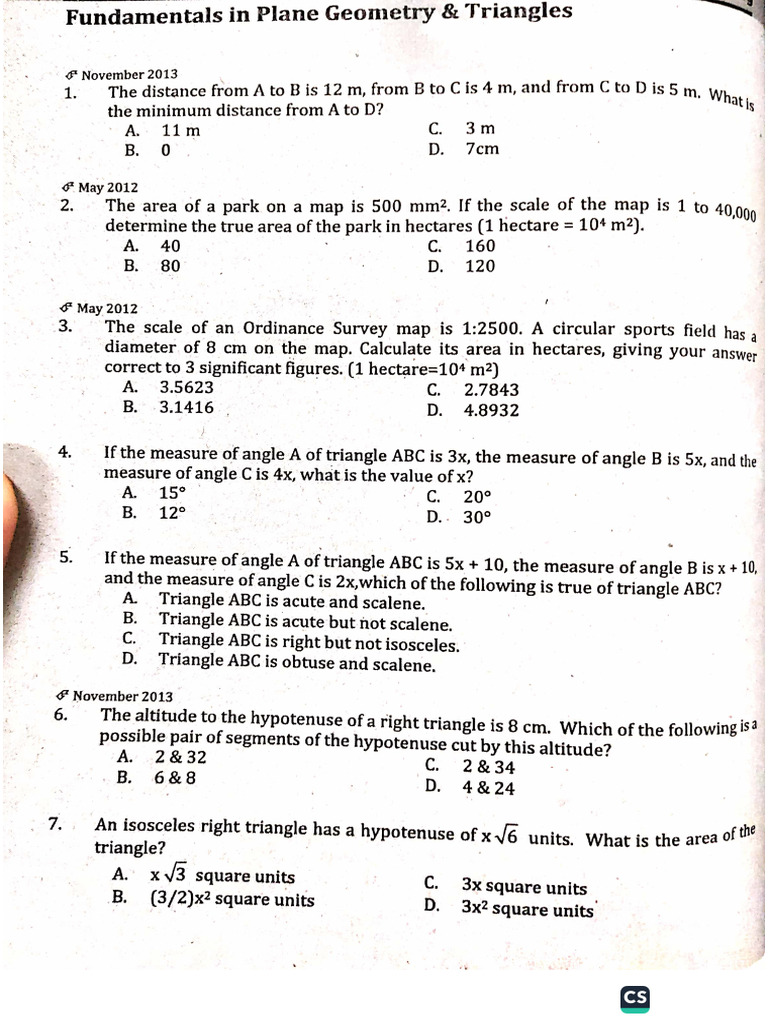 Plane and Solid Geometry | PDF