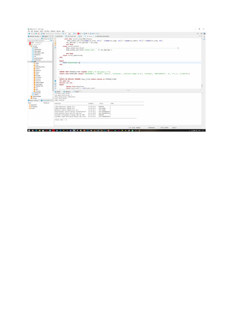 Prak. Pemrograman Basis Data - Uas | PDF | Computer Programming