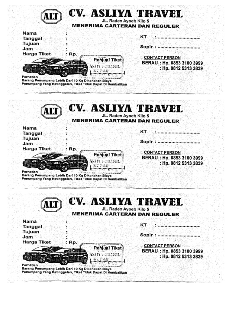 CV ASLIYA TRAVEL | PDF