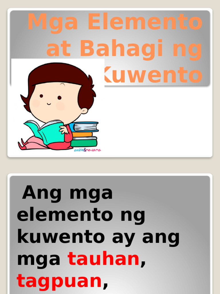 Mga Elemento at Bahagi NG Kuwento | PDF