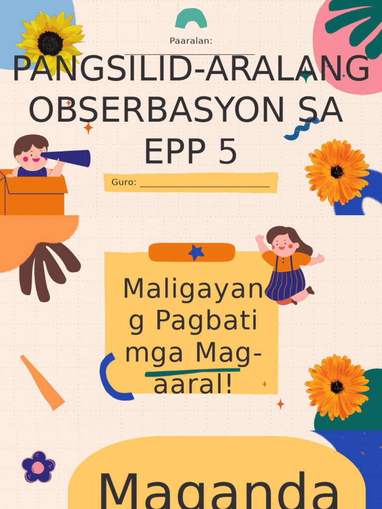 EPP5 Paggawa NG Malikhaing Proyekto Na Gawa Sa Kawayan J | PDF