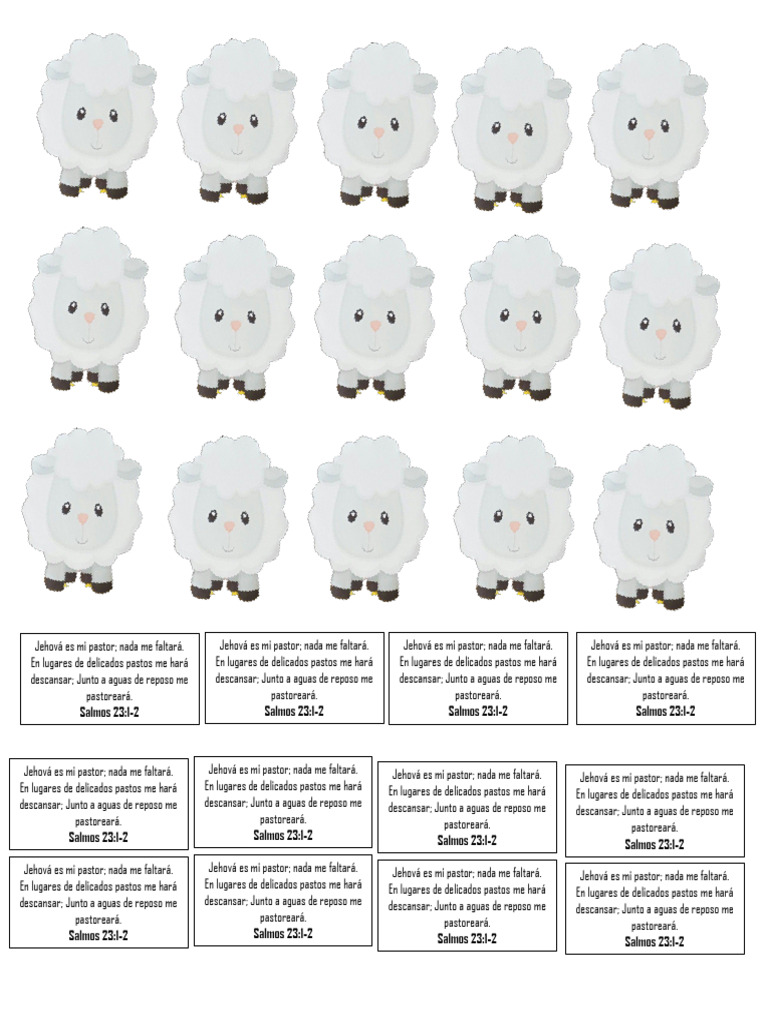 Ovejas | PDF | Contenido bíblico | Libros de la Biblia hebrea