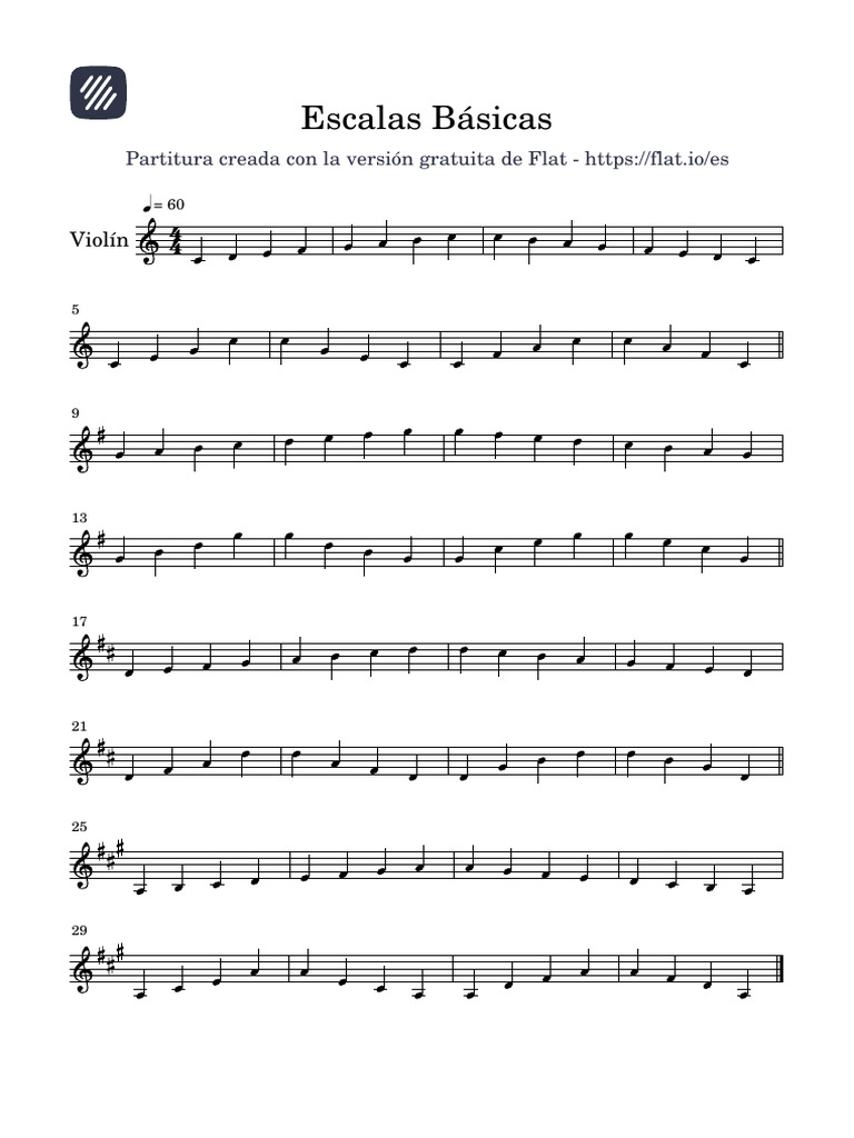 Escalas Básicas | PDF