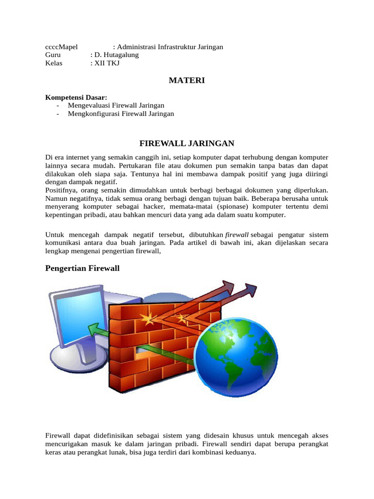 Materi AIJ 3 Oktober 2020 Administrasi Infrastruktur Jaringan XII TKJ | PDF