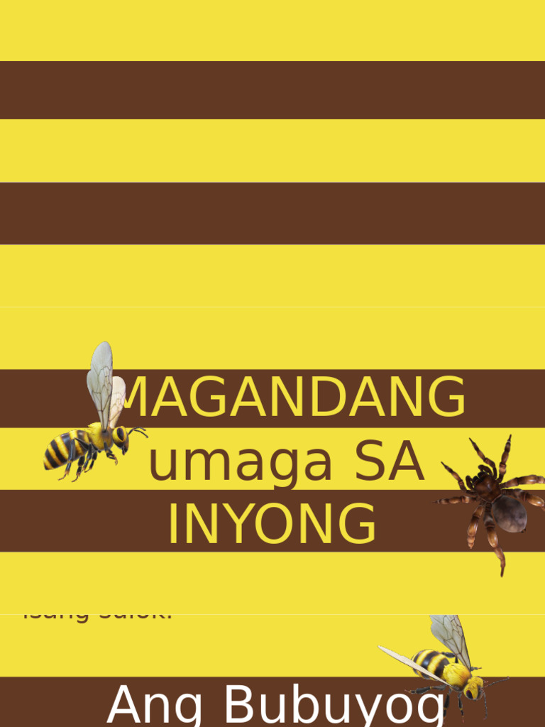 Bubuyog at Gagamba | PDF