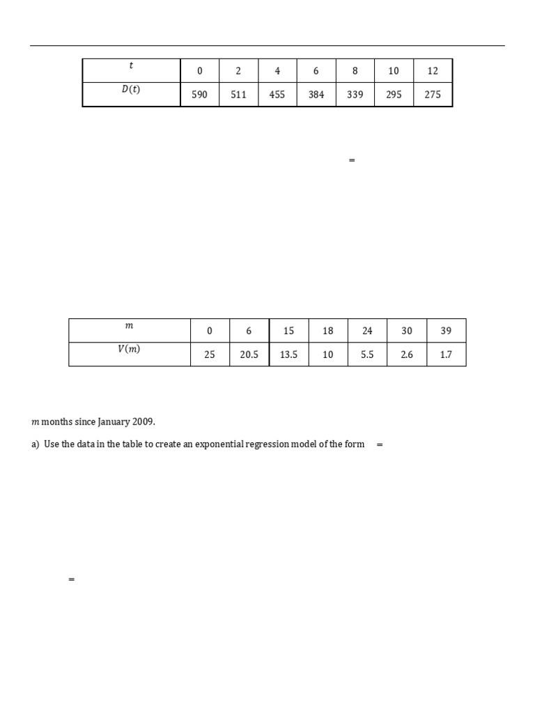 Worksheet A Topic 2.5 Exponential Function Context and Data Modeling | PDF | Myspace | Function ...