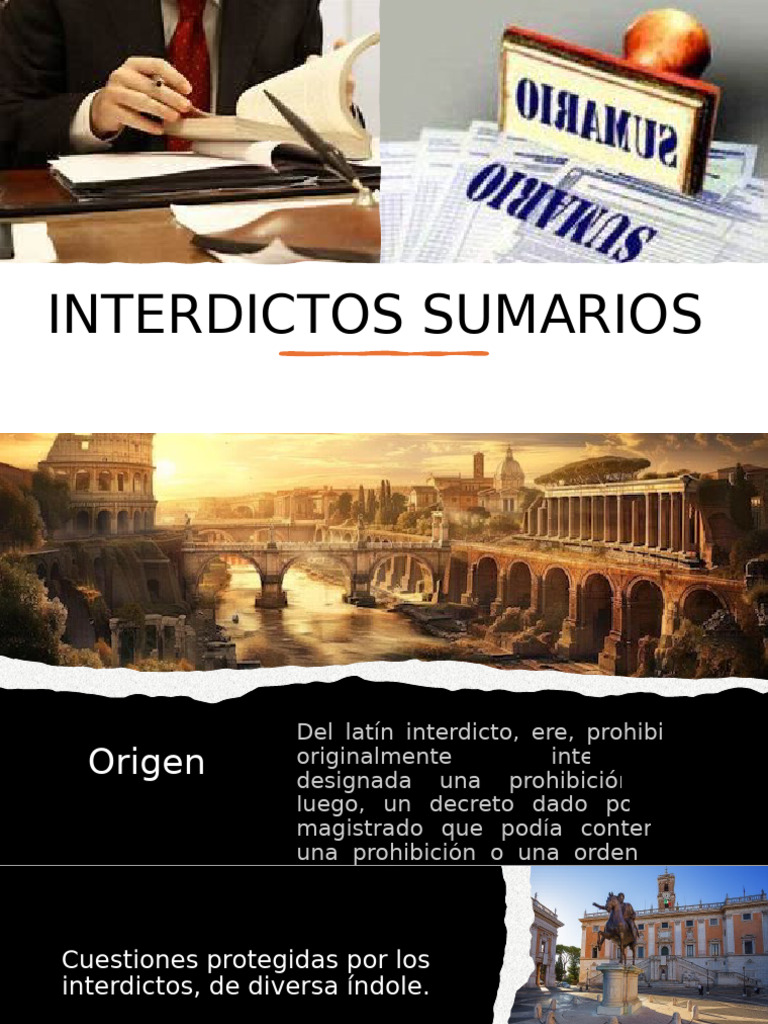 Interdictos Sumarios | PDF | Posesión (Ley) | Ley común