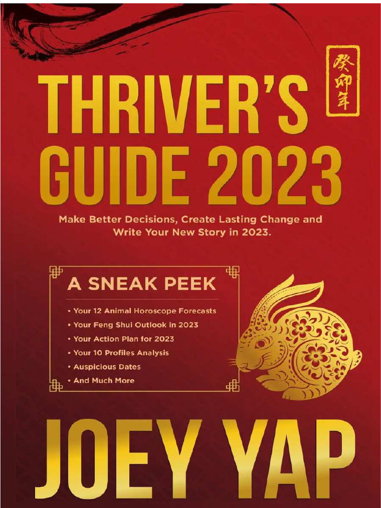 Joey Yap Thrivers Guide 2023 | PDF | Qi | Yin And Yang