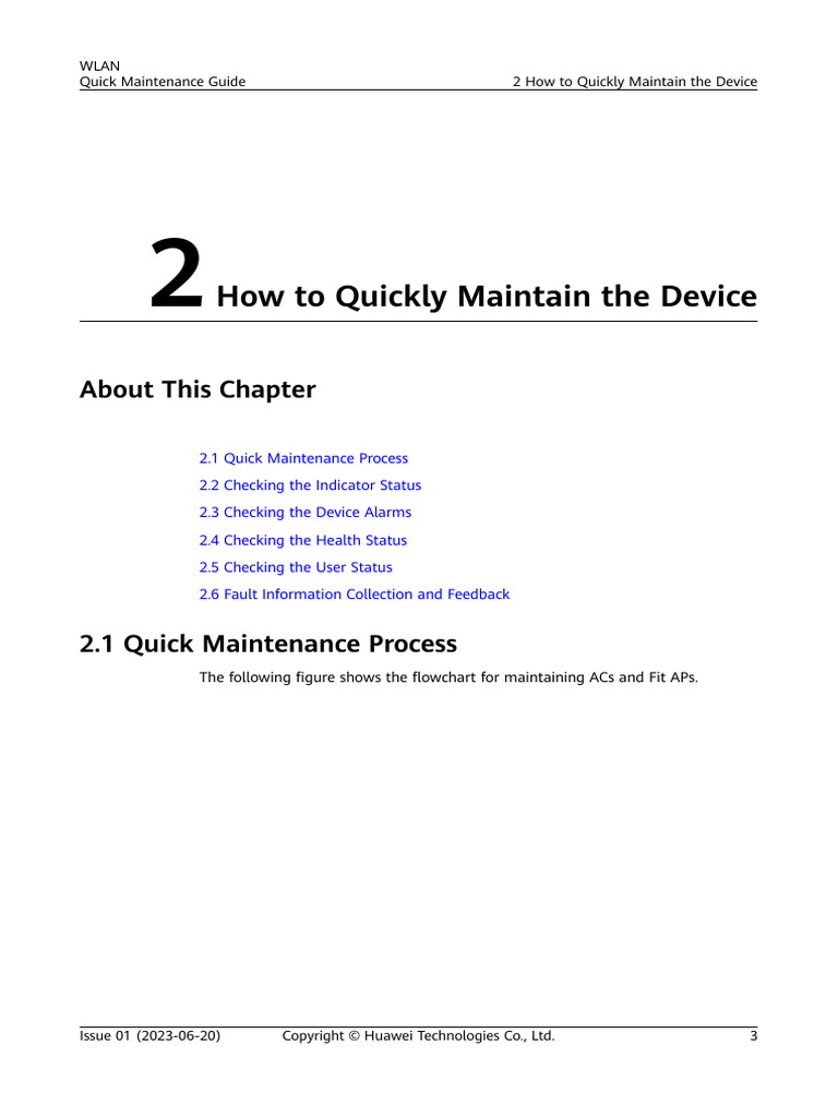 AC6508 - How To Quickly Maintain The Device | PDF | Computer Network ...