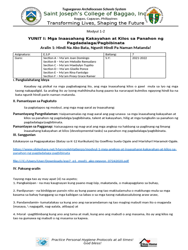ESP 7-Module-1 | PDF