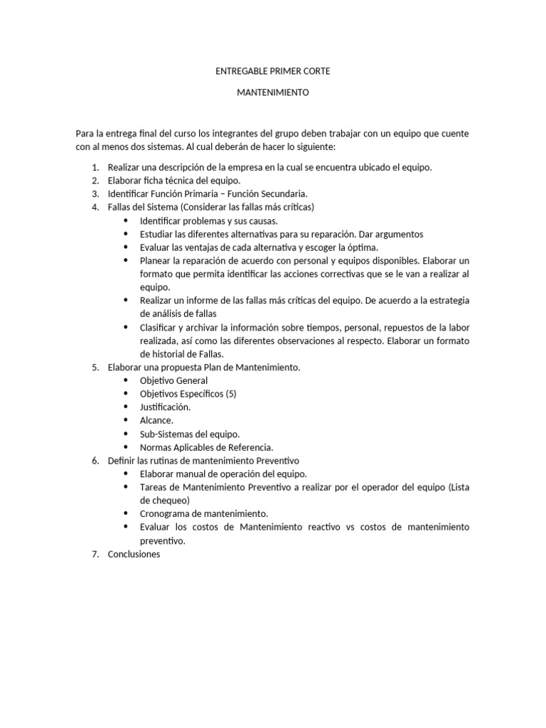 ENTREGABLE PRIMER CORTE | PDF