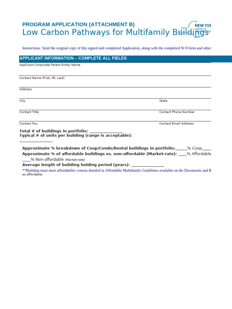 PON 4701 - Attachment B - Low Carbon Pathways Application Form | PDF ...