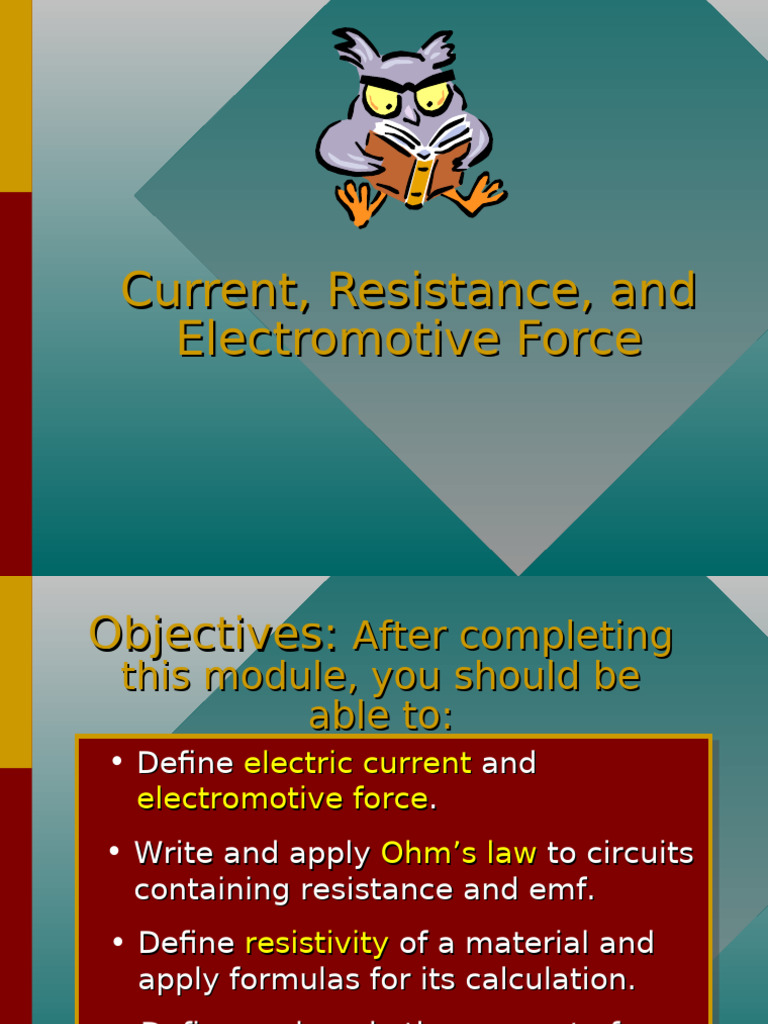 Electric Current and Resistance Basics | PDF | Voltage | Resistor