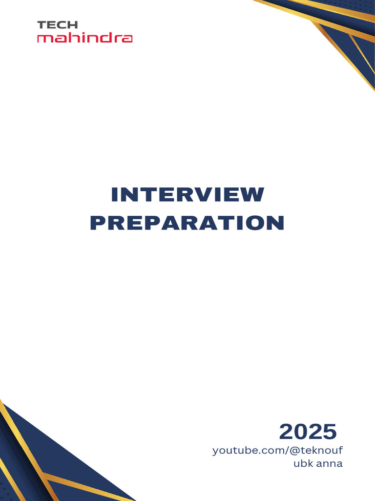 Interview Preparation Tech M | PDF | Java (Programming Language) | C++