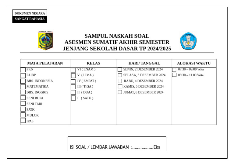 SAMPUL NASKAH SOAL 2024 | PDF