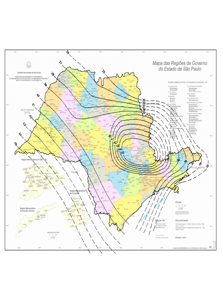 Mapa de Isopletas SP | PDF
