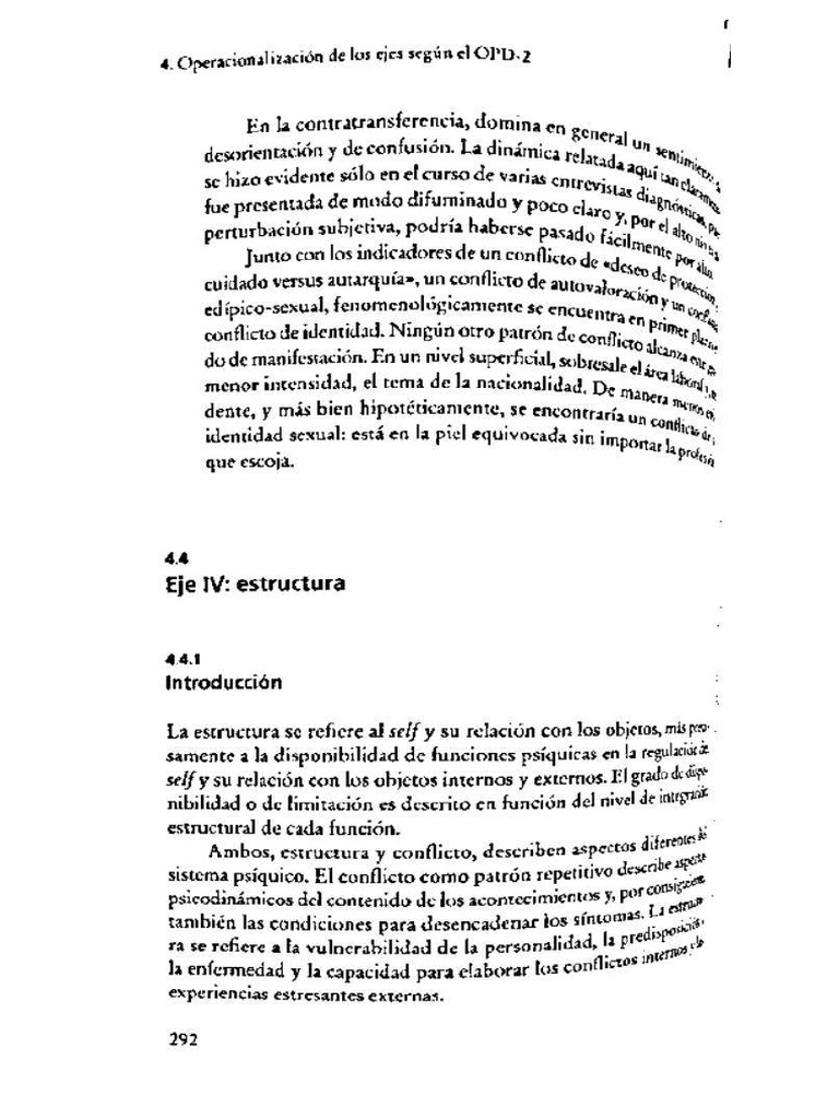 6. Exploración rápida. Operacionalización de los ejes según OPD2 | PDF