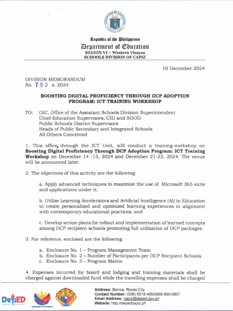 SDM790s2024 Boosting Digital Proficiency Through DCP Adoption Program ...
