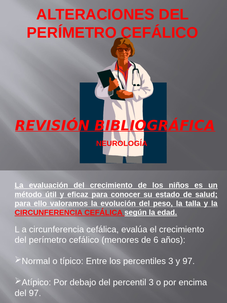 Alteraciones del Perímetro Cefálico | PDF | Enfermedades y trastornos ...