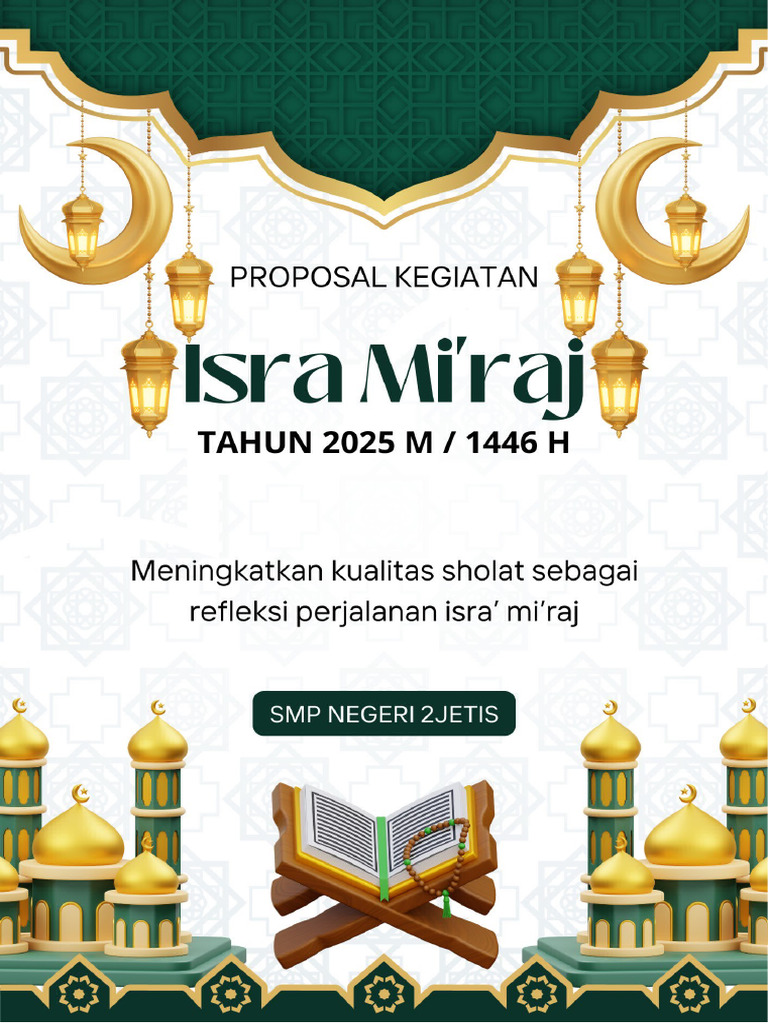 Proposal Isra Miraj 2025 | PDF