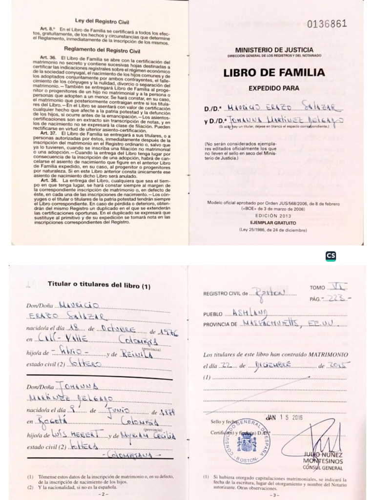 Libro de Familia (1) | PDF