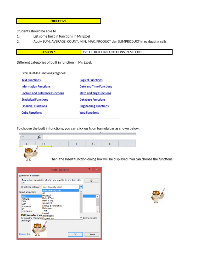 Intermediate Computation | PDF | Microsoft Excel