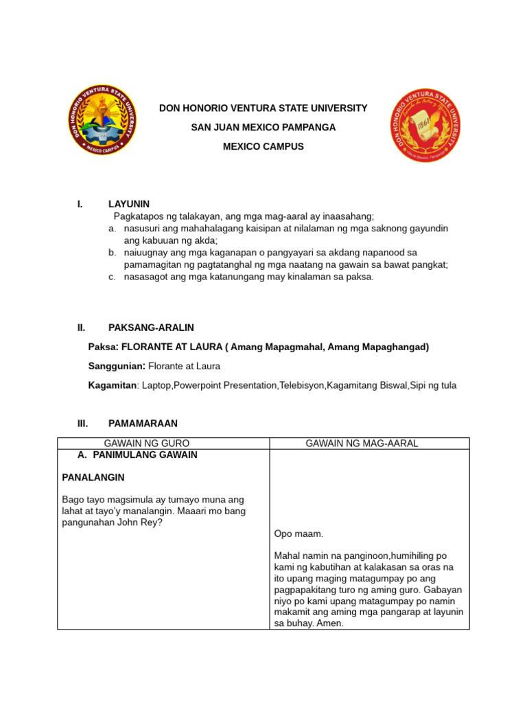 Banghay Aralin | PDF