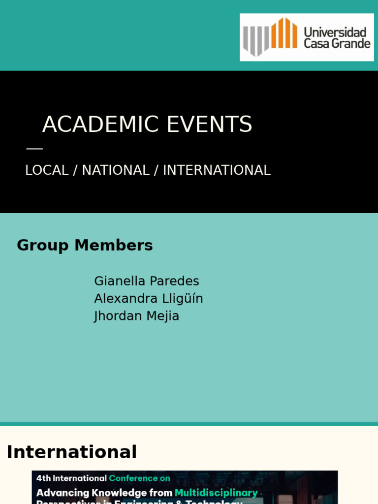 Academic Events | PDF