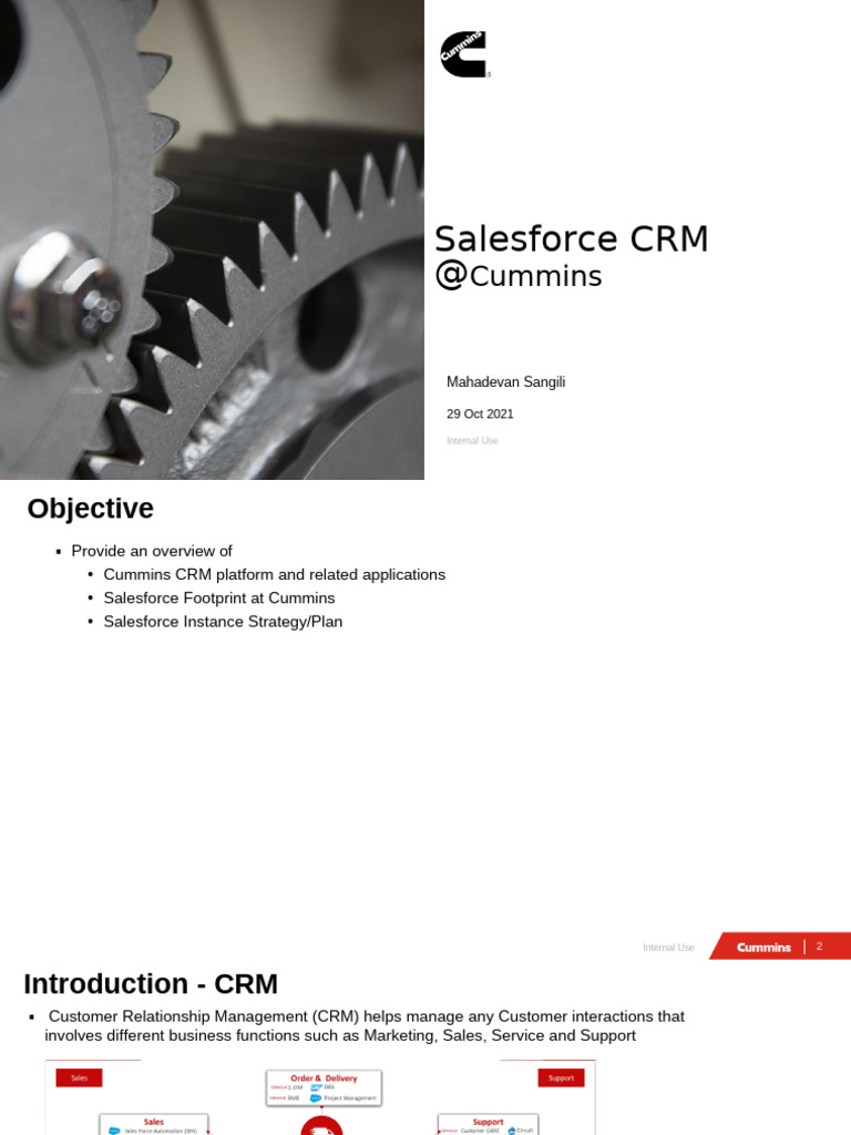 Crm Cummins (1) | PDF | Customer Relationship Management | Cloud Computing