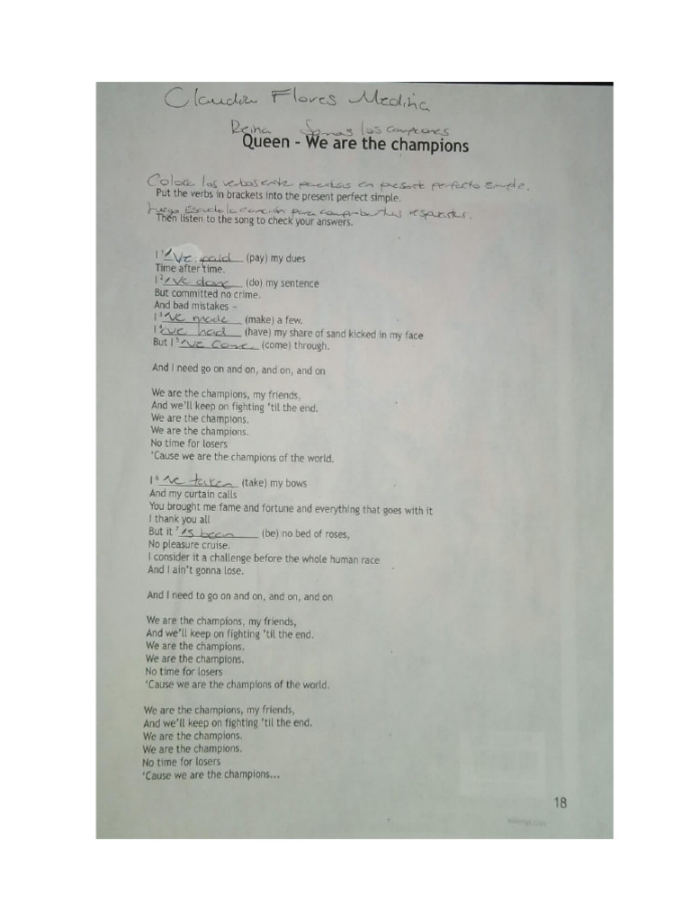 Music Time-In Class | PDF