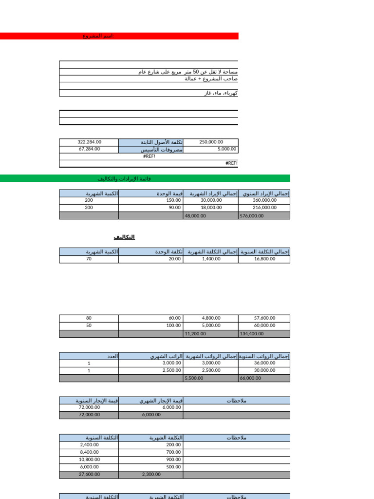 Excel Feasibility Study Form | PDF