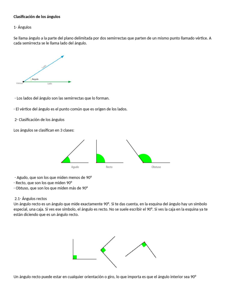 Tipos de ángulos en geometría | PDF | Imán | Resolución de pantalla
