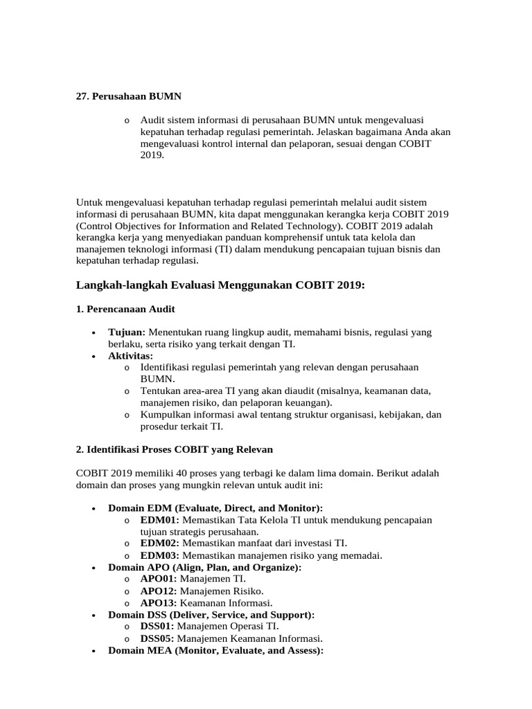 contoh jawaban UAS soal No 27 | PDF contoh jawaban UAS soal No 27 | PDF