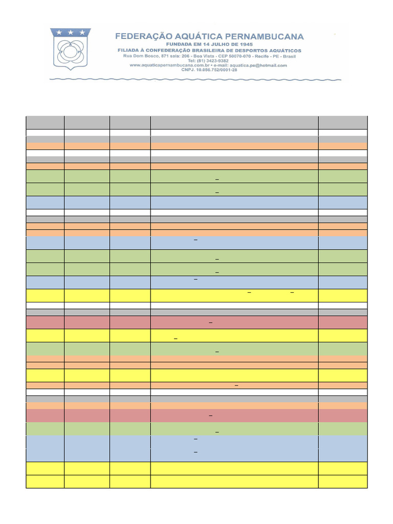 MINUTA - Calendario FAP 2025 | PDF | Brasil