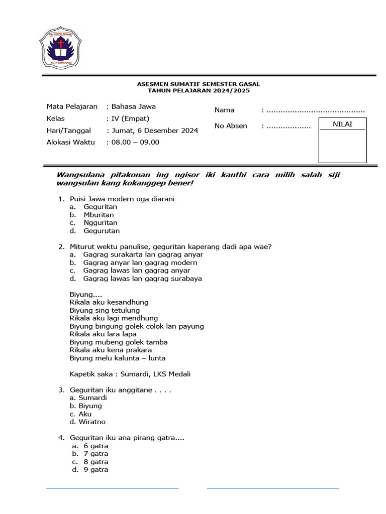 Sas B.jawa KLS 4 | PDF