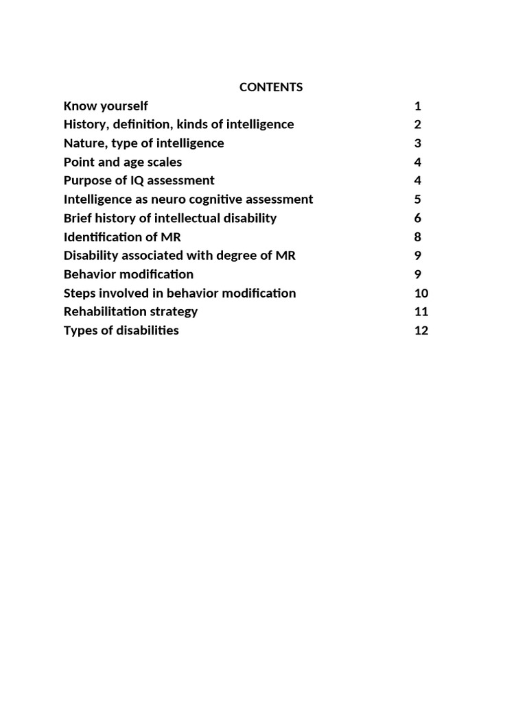Intelligence Basic Concepts and Evaluation | PDF | Intelligence Quotient | Intellectual Disability