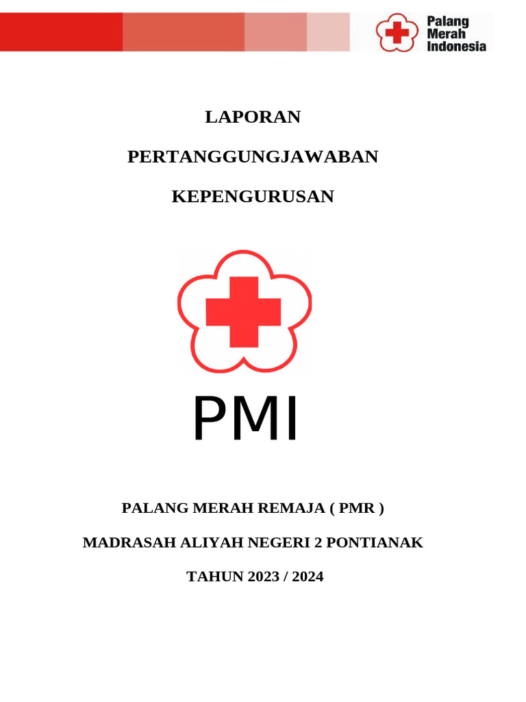 LPJ Kepengurusan PMR Man 2 PTK 2023 | PDF