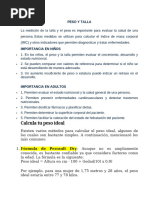 Fórmulas de Peso Corregido y Ideal | PDF