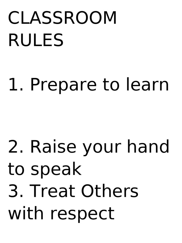 Class Rules | PDF