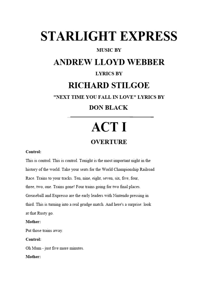 Pdfcoffee.com Starlight Express | PDF