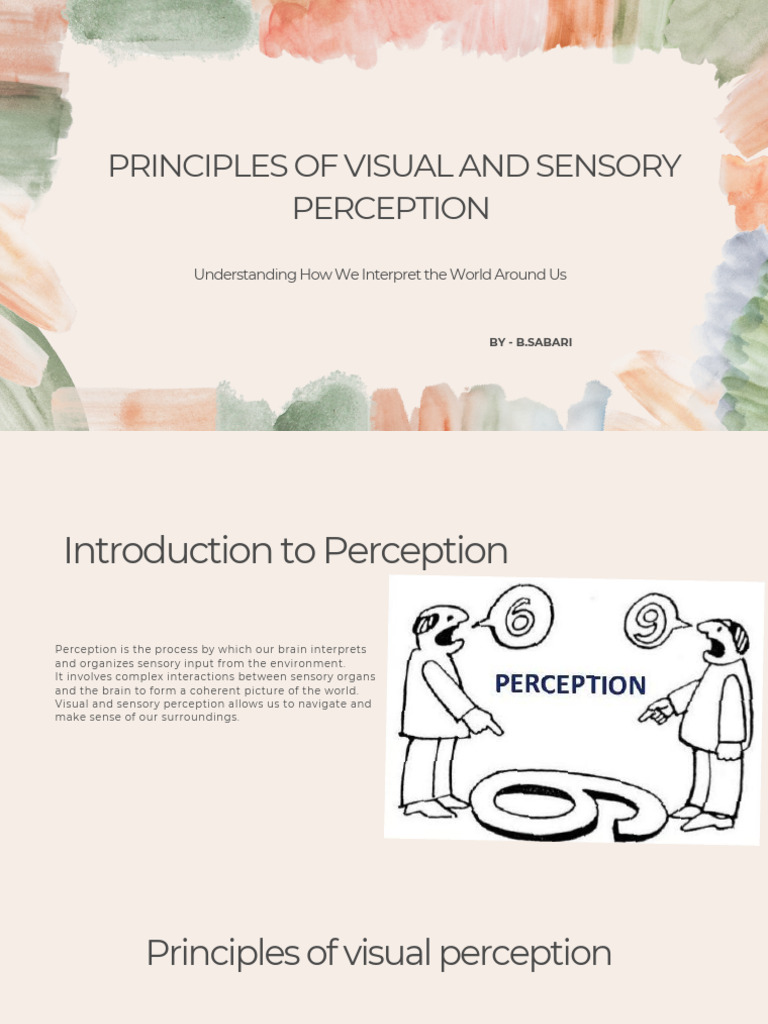 Principles of Visual and Sensory Perception - 20241016 - 230920 - 0000 | PDF | Perception | Senses