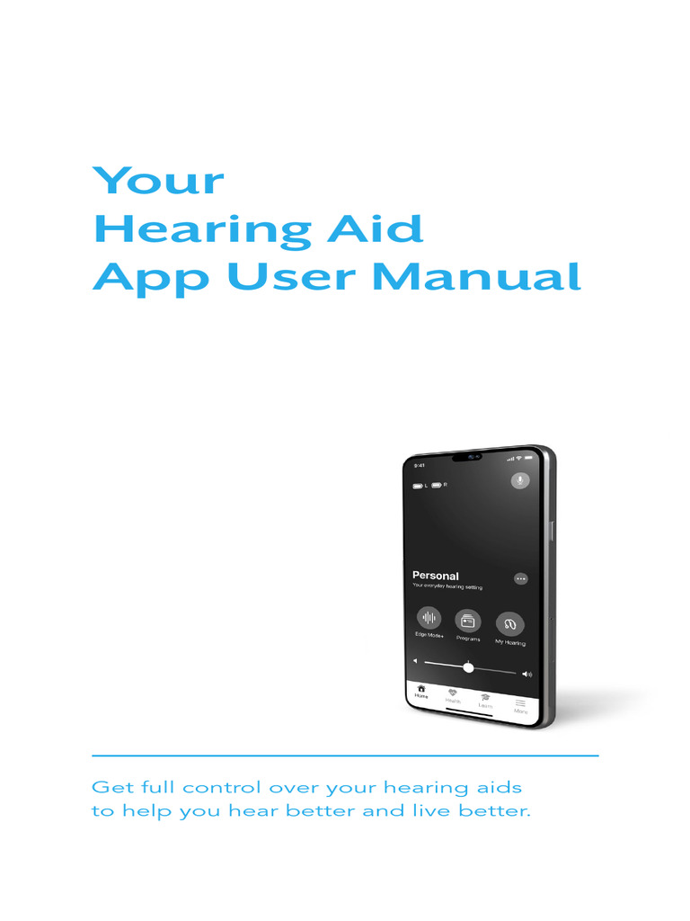 G23 Digital App User Manual | PDF | Hearing Aid | Hearing