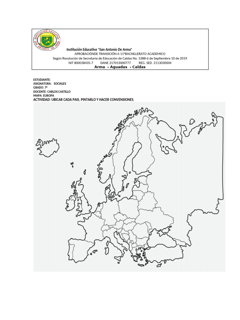 Mapa Europa | PDF