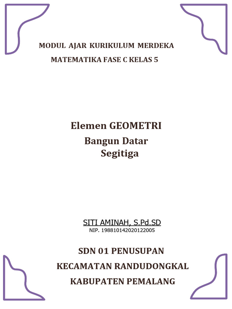 Modul Ajar Praktik Observasi - Siti Aminah | PDF